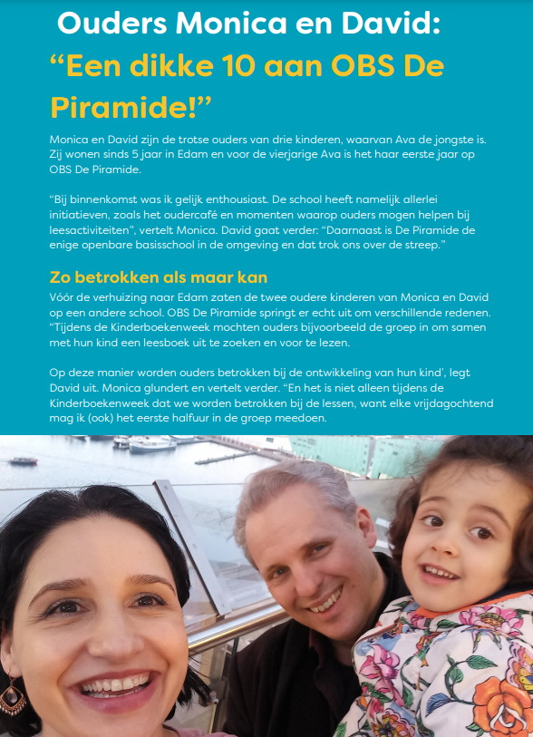 Ouders Monica en David: Een dikke 10 aan OBS De Piramide! | Opspoor